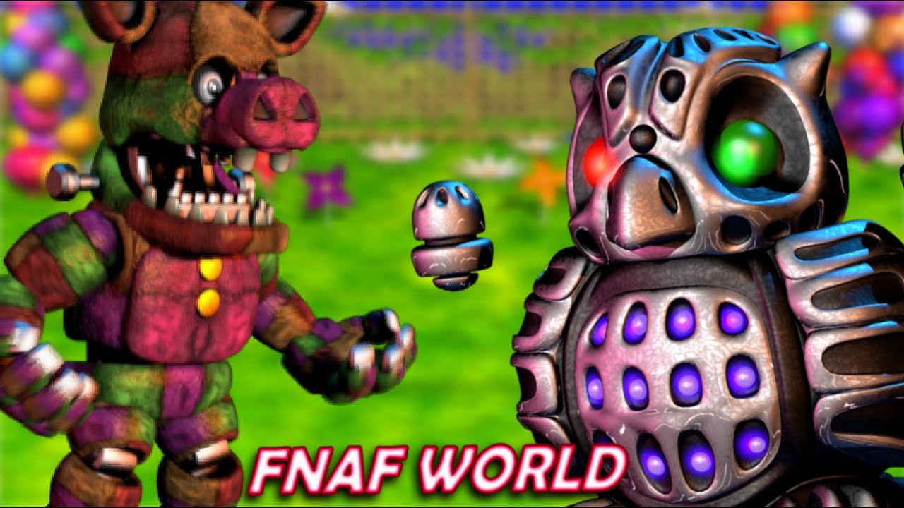 FNAF WORLD (REVISITED | HARDMODE PART 6 | DEFEATING PORKPATCH ...