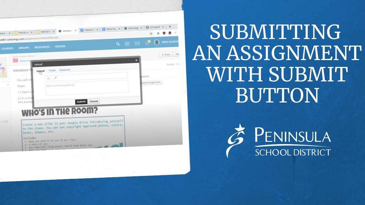Family Supports | Submit an Assignment with Submit Button - Student ...