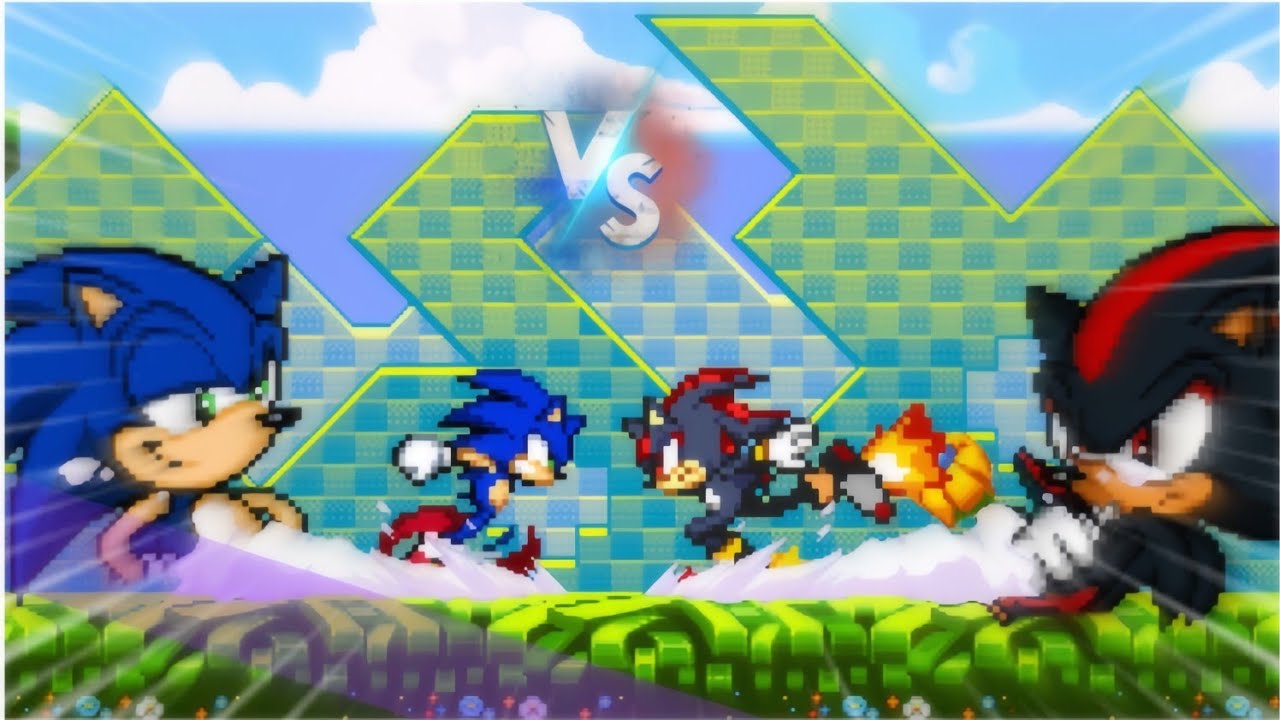 Sonic vs shadow sprite animation / flipaclip animation / sonic ...