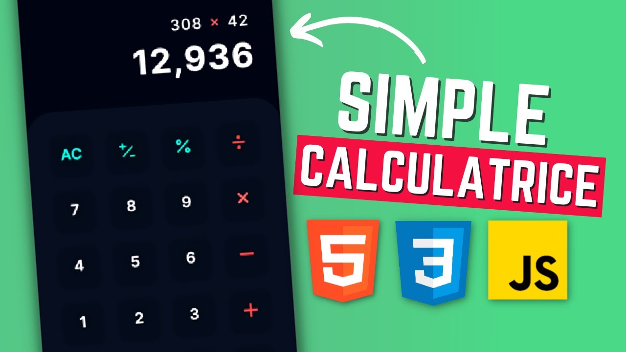 Créer Une Calculatrice Javascript En 30 Min Tutoriel Html Css Js 3234