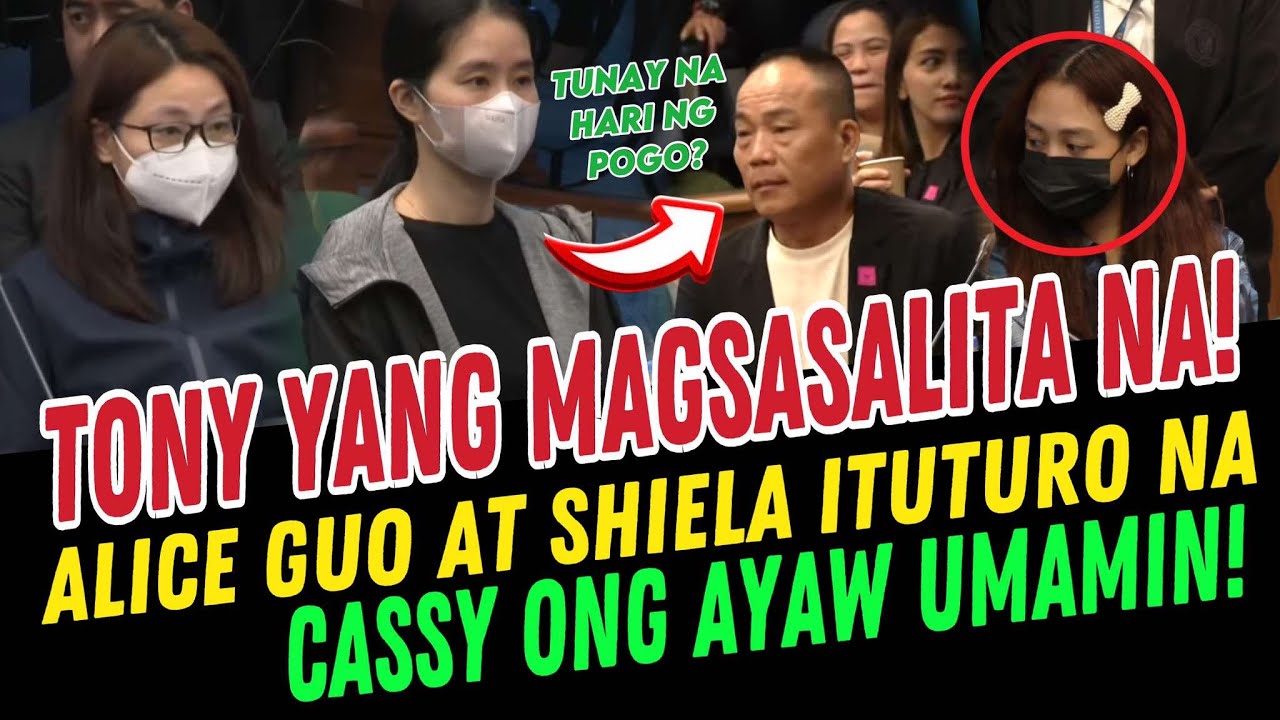 BREAKING NEWS TONY YANG MAGSASALITA NA! ALICE GUO AT CASSY BIGLA ...