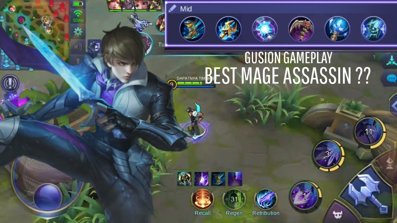 BEST MAGE ASSASSIN EVER ?? GUSION GAMEPLAY - YouTube