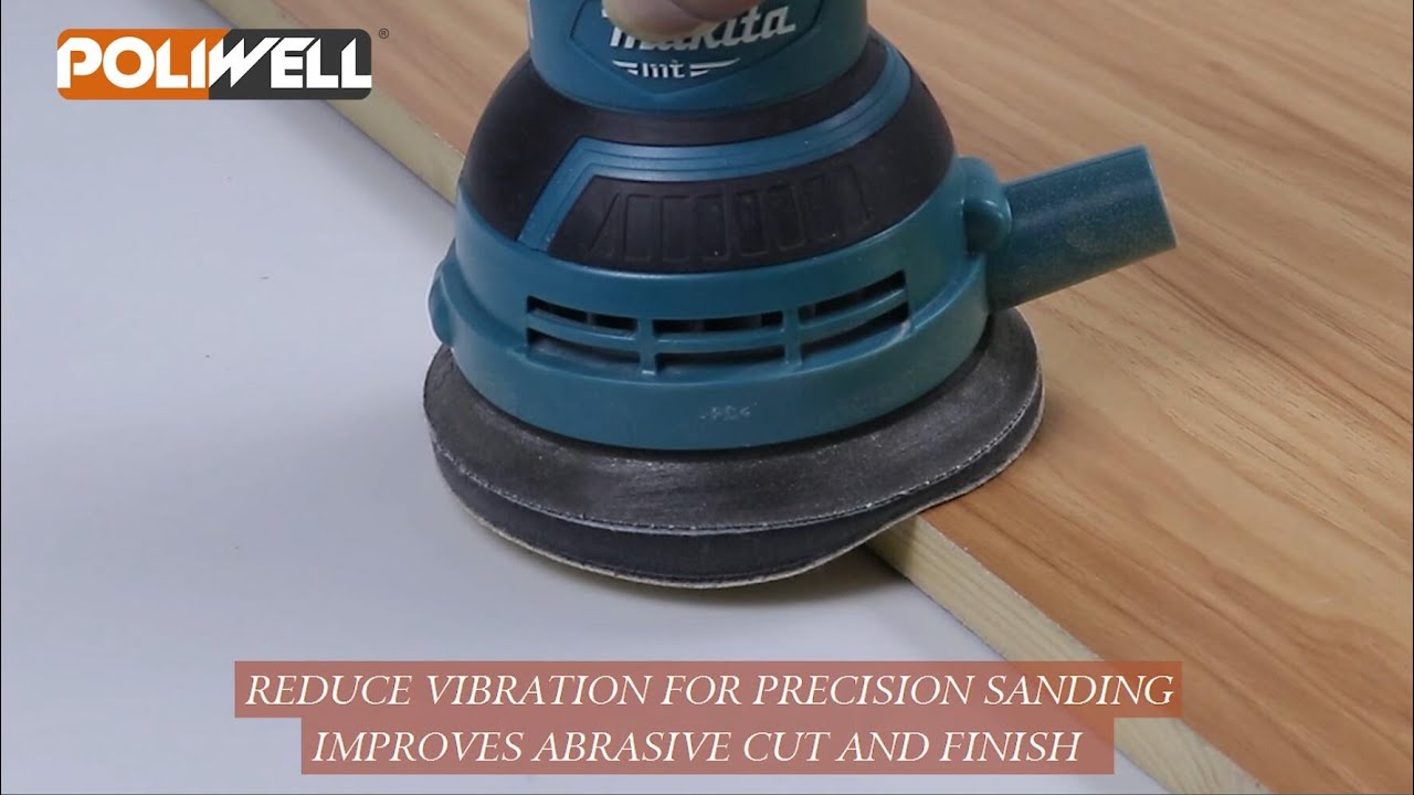 Sanding Curves and Protect丨5 Inch 8 Holes Hook and Loop Soft Sponge ...