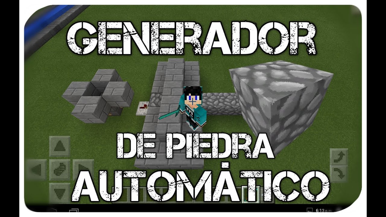 como hacer un generador de piedra automático ¡Minecraft PE 0.15.X ...
