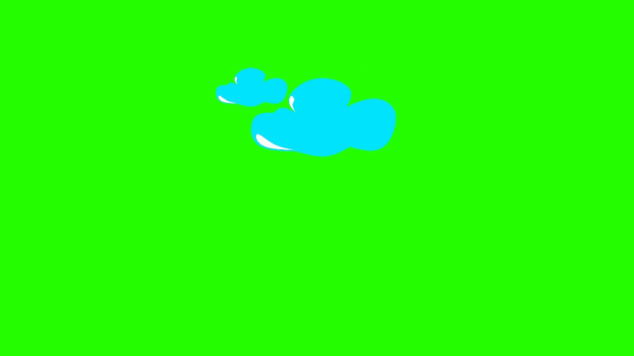 Green screen AWAN kartun bergerak - YouTube