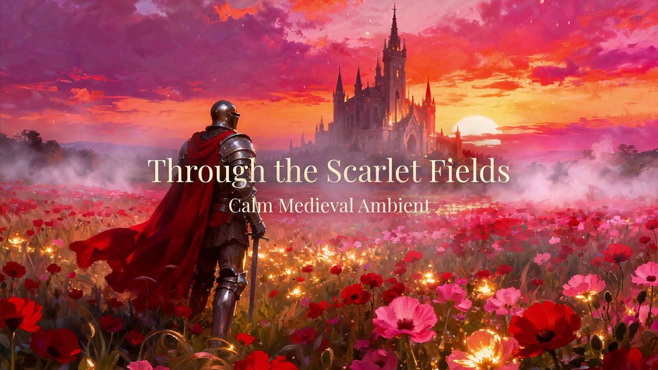 Deep Ambient Medieval Music | Through the Scarlet Fields - YouTube