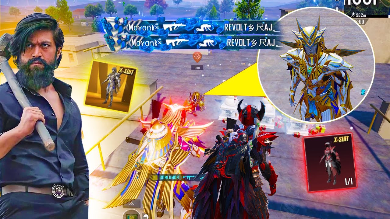 😱 OMG !! 2 X- SUIT IN SAME MATCH BLOOD RAVEN X- SUIT & LEVEL 7 PHARAHO ...