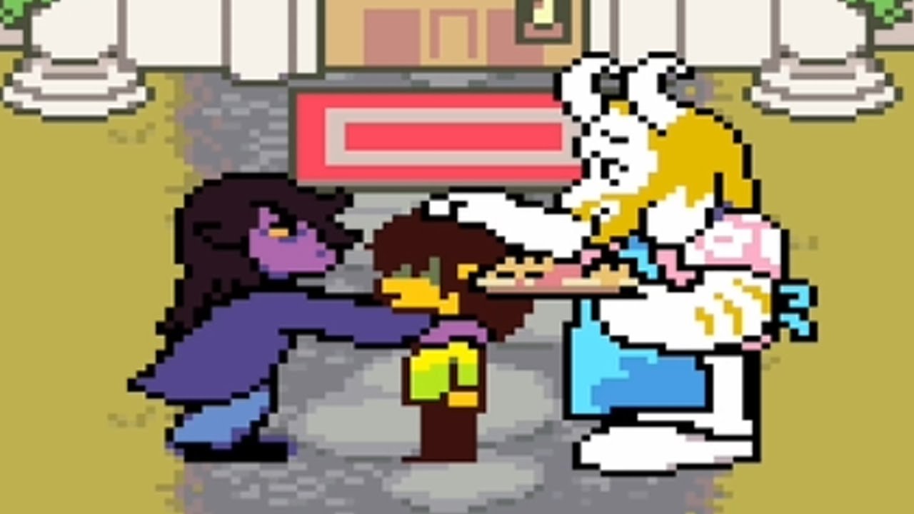 Kris and Susie eat Asgore DELTARUNE Chapter 4 Gameplay - YouTube