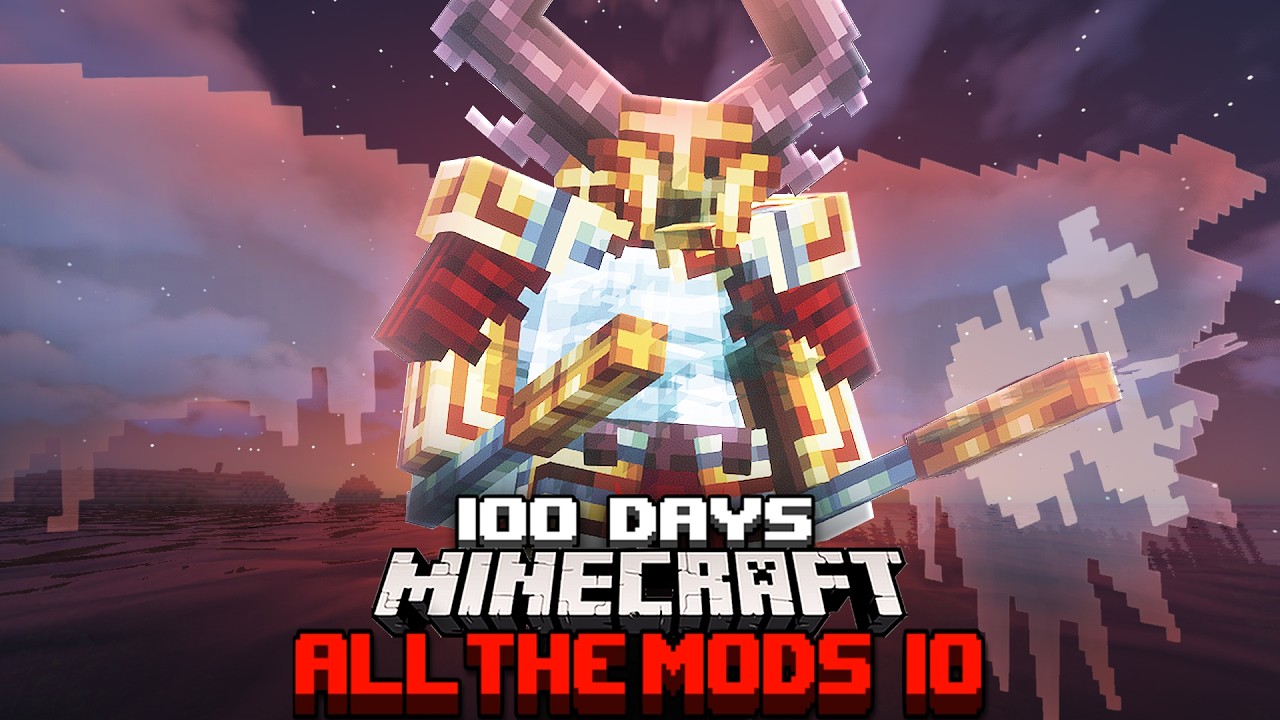 We Spent 100 Days in All The Mods 10 in Minecraft - YouTube