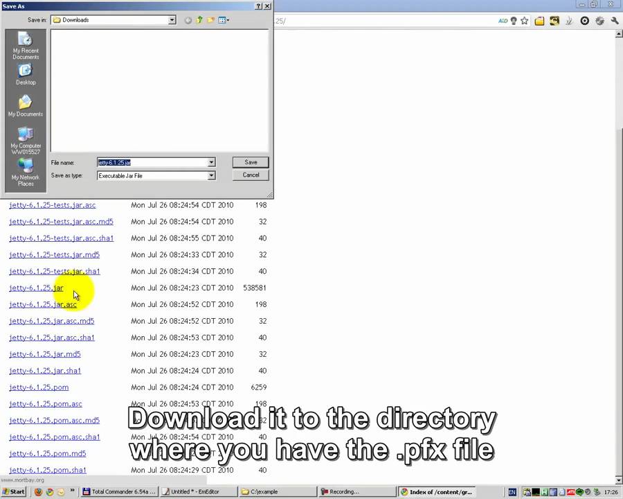 Convert private key from PFX to JKS format using Jetty - YouTube