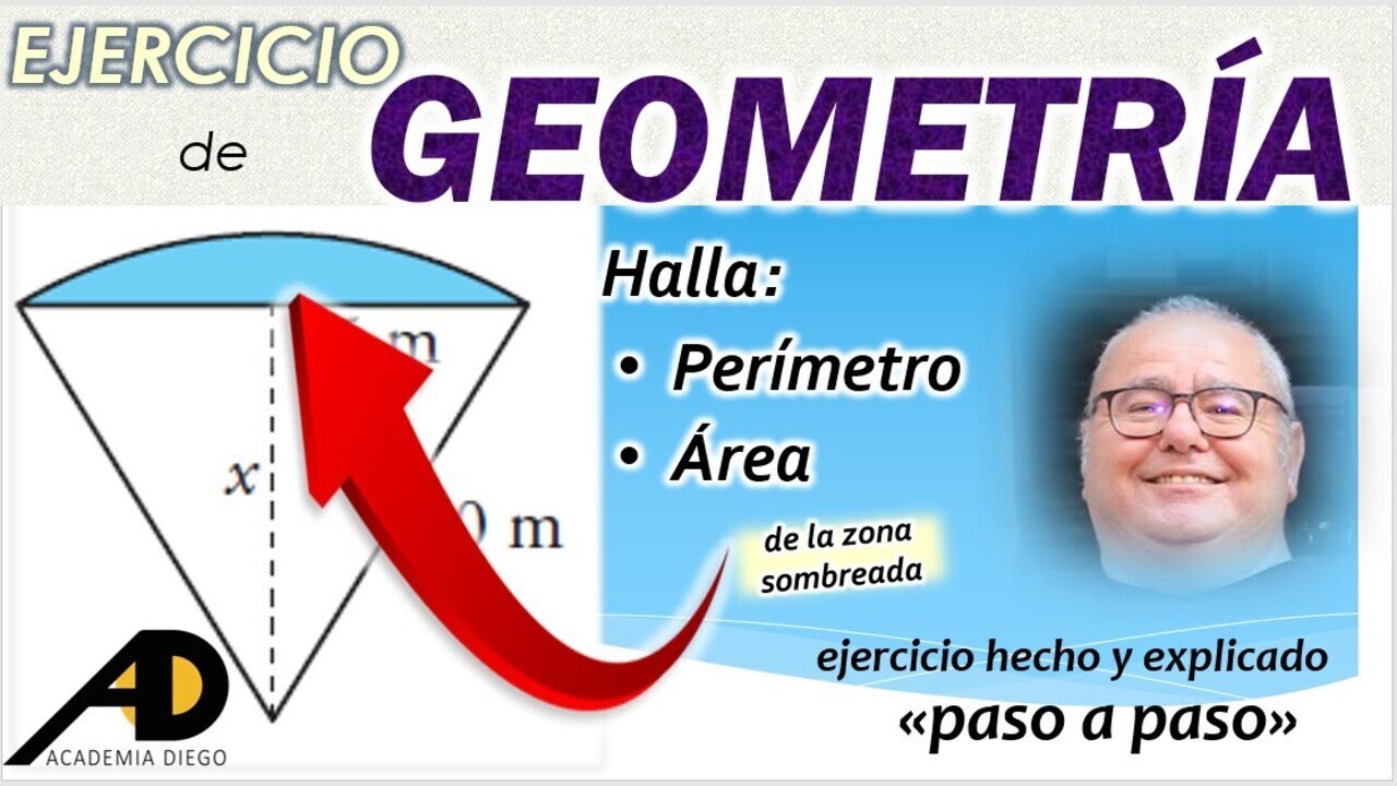 SEGMENTO CIRCULAR. PERIMETRO Y AREA @ACADEMIADIEGO - YouTube