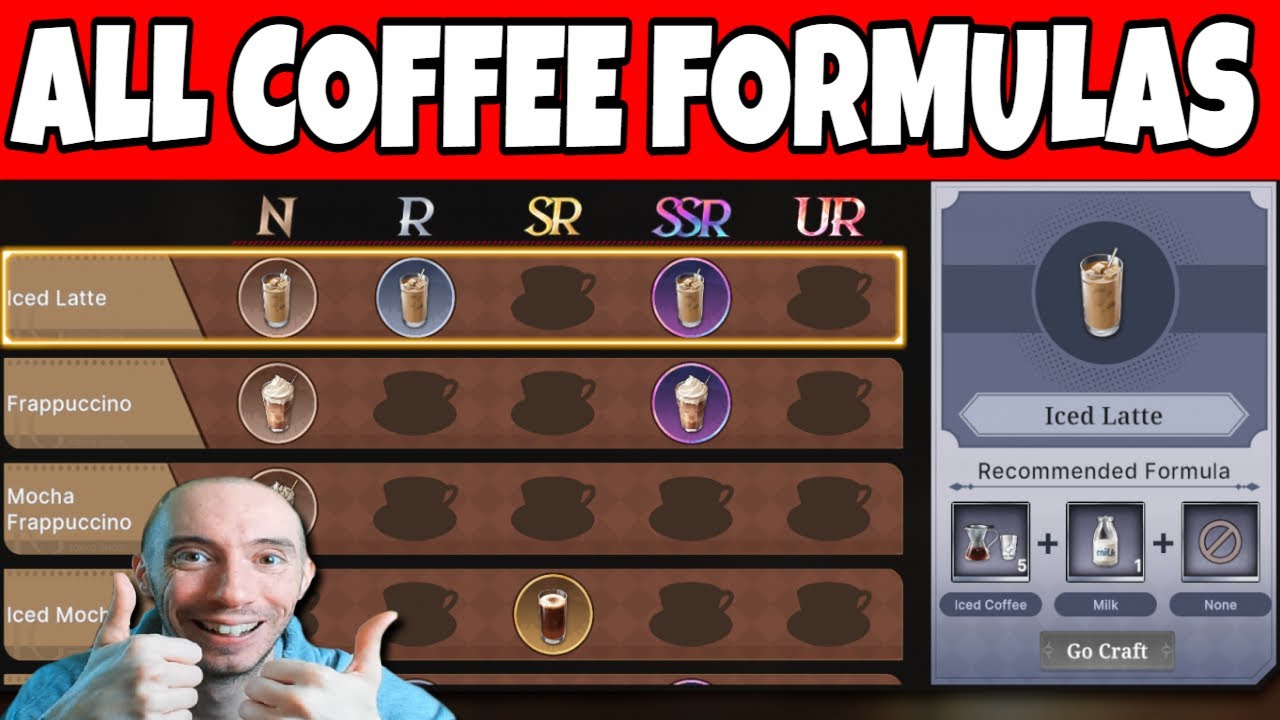 Anteiku Shop ALL Coffee Formulas Tokyo Ghoul Break The Chains - YouTube