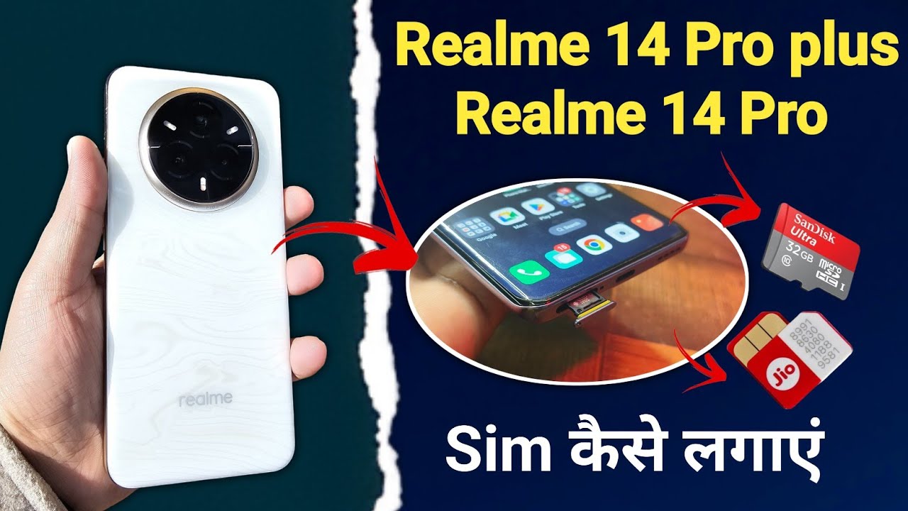 realme 14 pro plus sim slot !! how to insert sim card in realme 14 pro ...