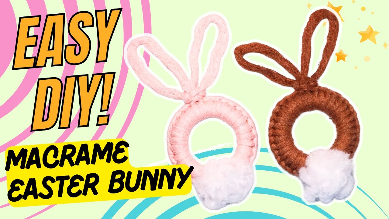 🐇 DIY Adorable Macrame Easter Bunny 🐰 Easy & Cute Easter Decor You Can Make TODAY! - YouTube