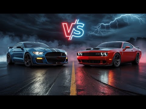 GT500 vs Hellcat – The Ultimate Muscle Car Showdown!🔥 Who Wins This ...