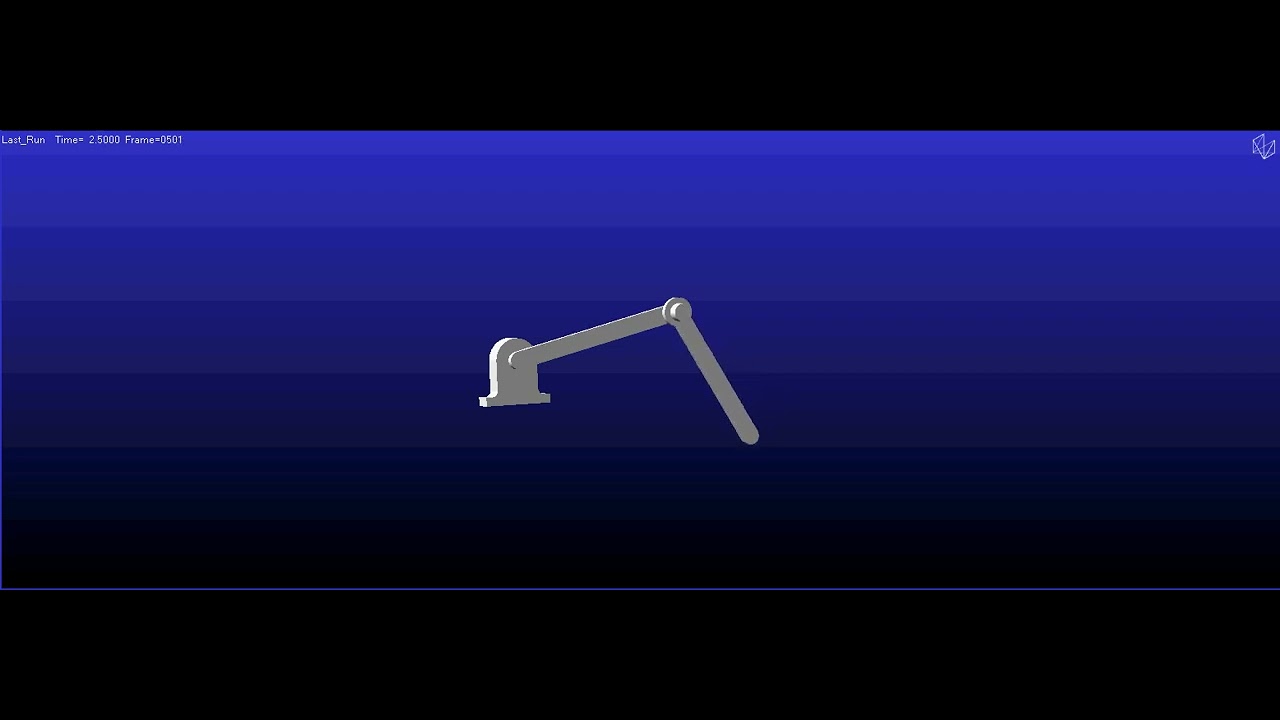 Dynamics of a 2R Manipulator with torsional spring only - YouTube