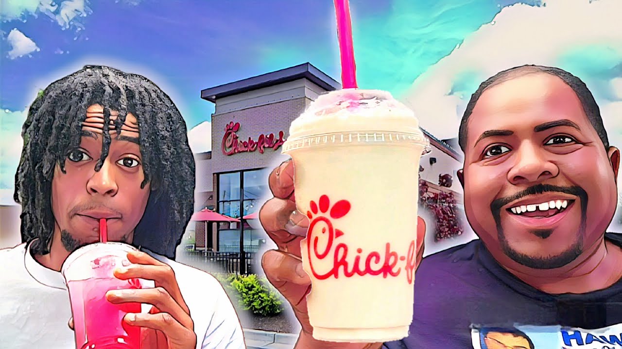 Trying the NEW Cherry Berry drinks from Chick-fil-A - YouTube