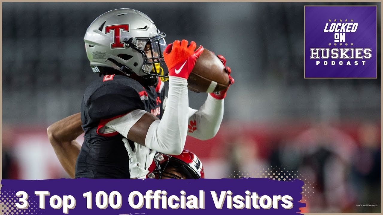 Washington Secures Official Visits With 3 Top 100 Recruits - YouTube
