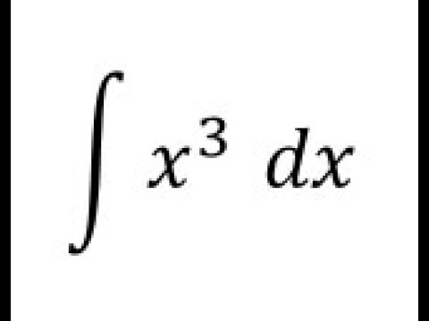 integral x^3 dx - YouTube