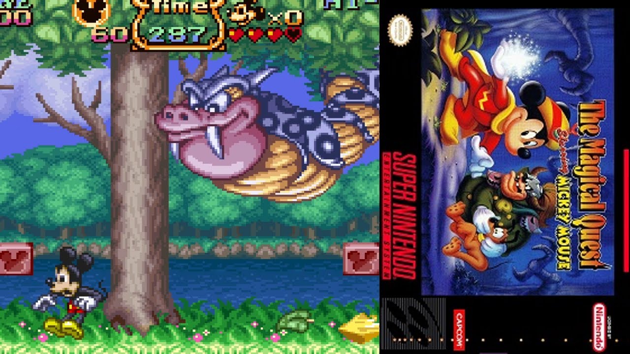 The Magical Quest Starring Mickey Mouse (1992/SNES) Classic Platformer ...