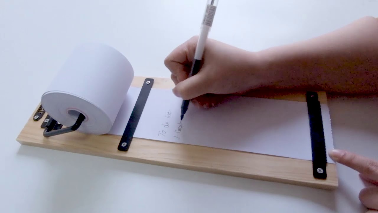 Note Roller Paper Dispenser - YouTube