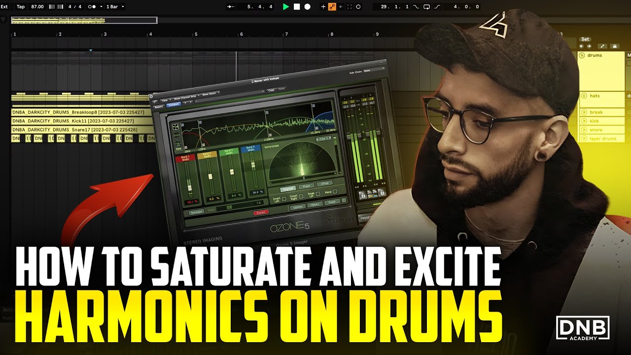 How to SATURATE AND EXCITE Harmonics on drums | DNB Academy - YouTube