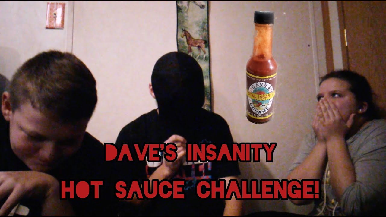 Dave's Insanity Hot Sauce Challenge! - YouTube
