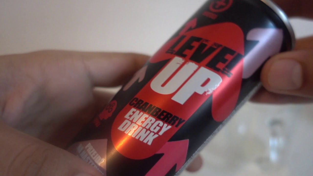 LEVEL UP CRANBERRY ENERGY DRINK - YouTube