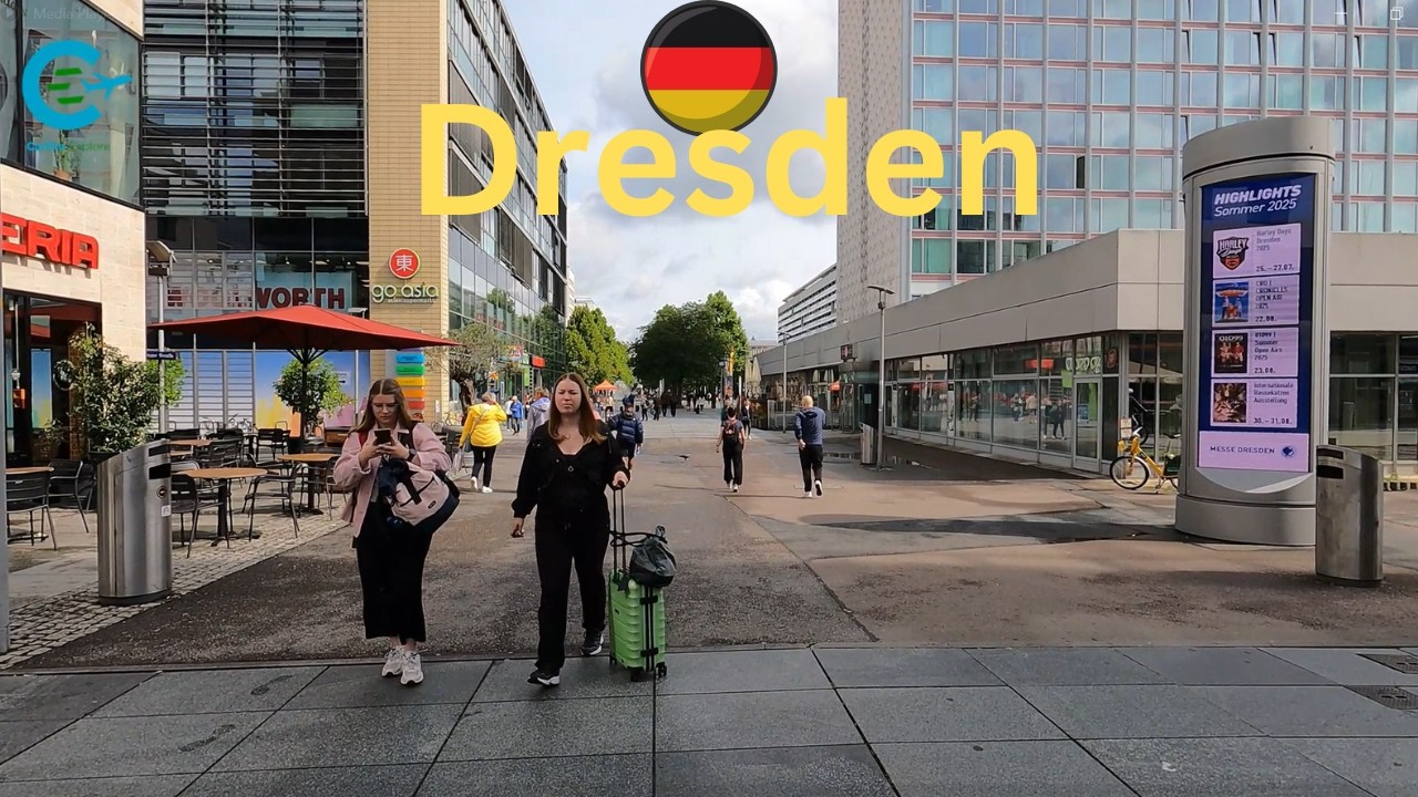 Dresden Germany Walking Tour - Prager Street #2 [4K HD] | Dresden ...