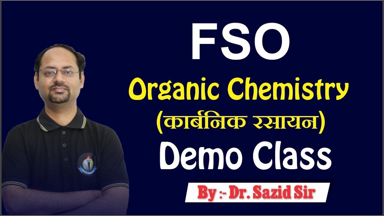 FSO Chemistry Demo Class By Sazid Sir. FSO Recruitment 2022. FSO Best ...