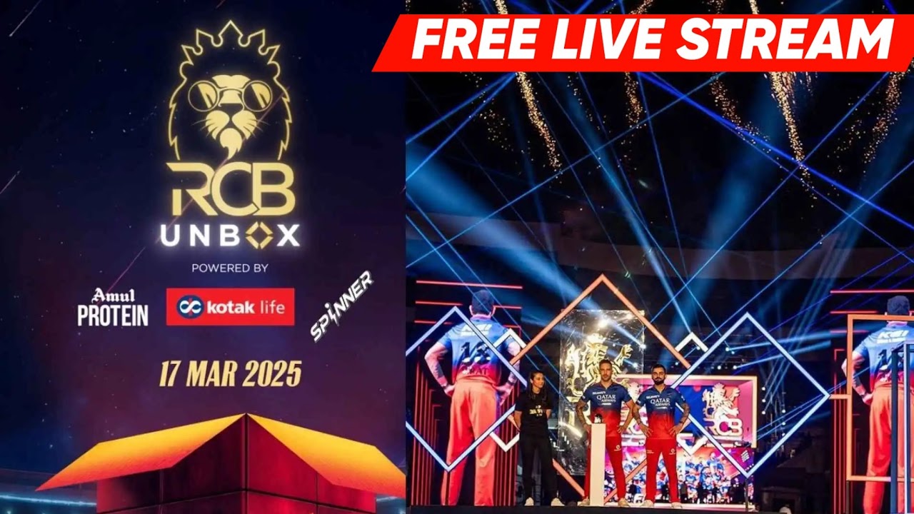 RCB Unbox Event 2025 Live - YouTube