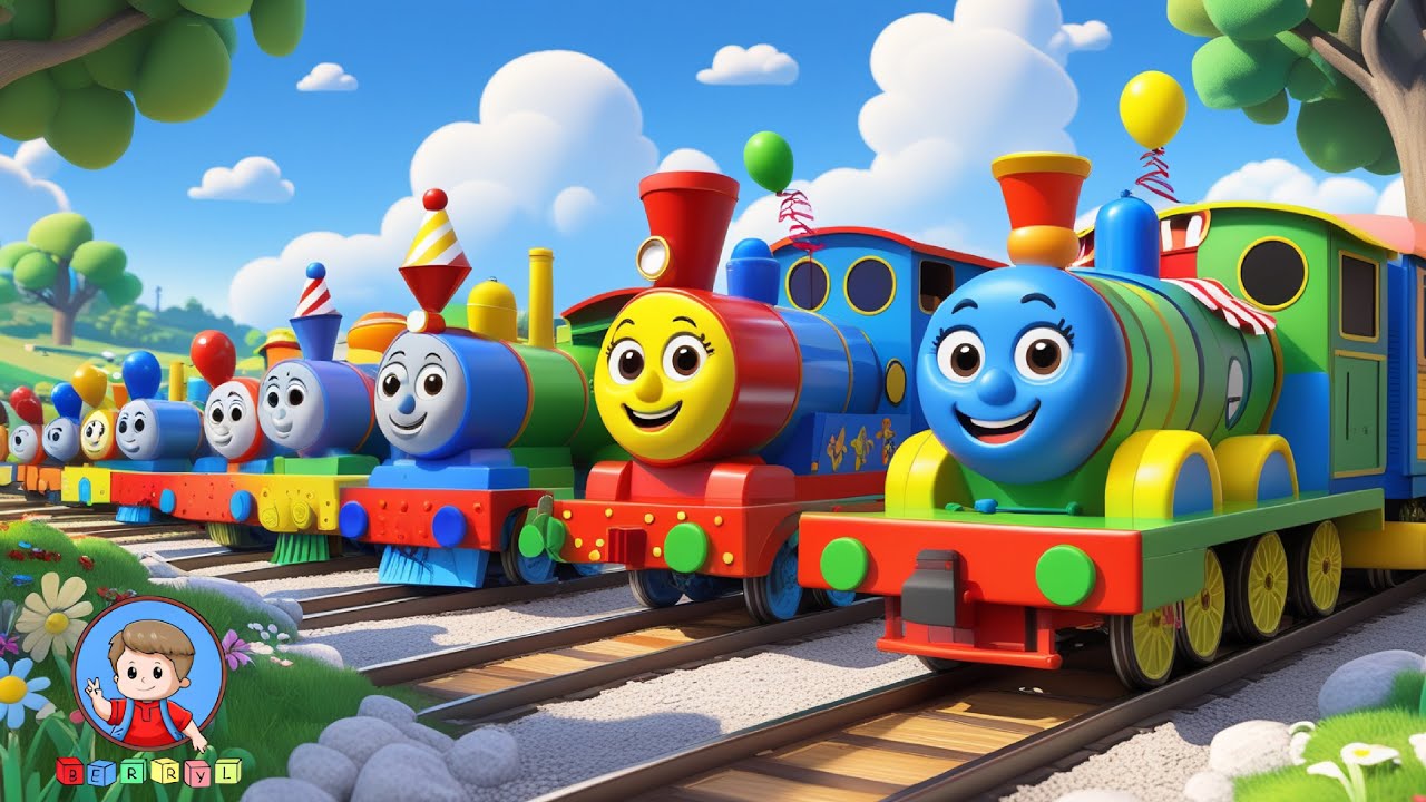 Fun Train Song For Children, Kids, Baby and Toodlers | Learn Train ...