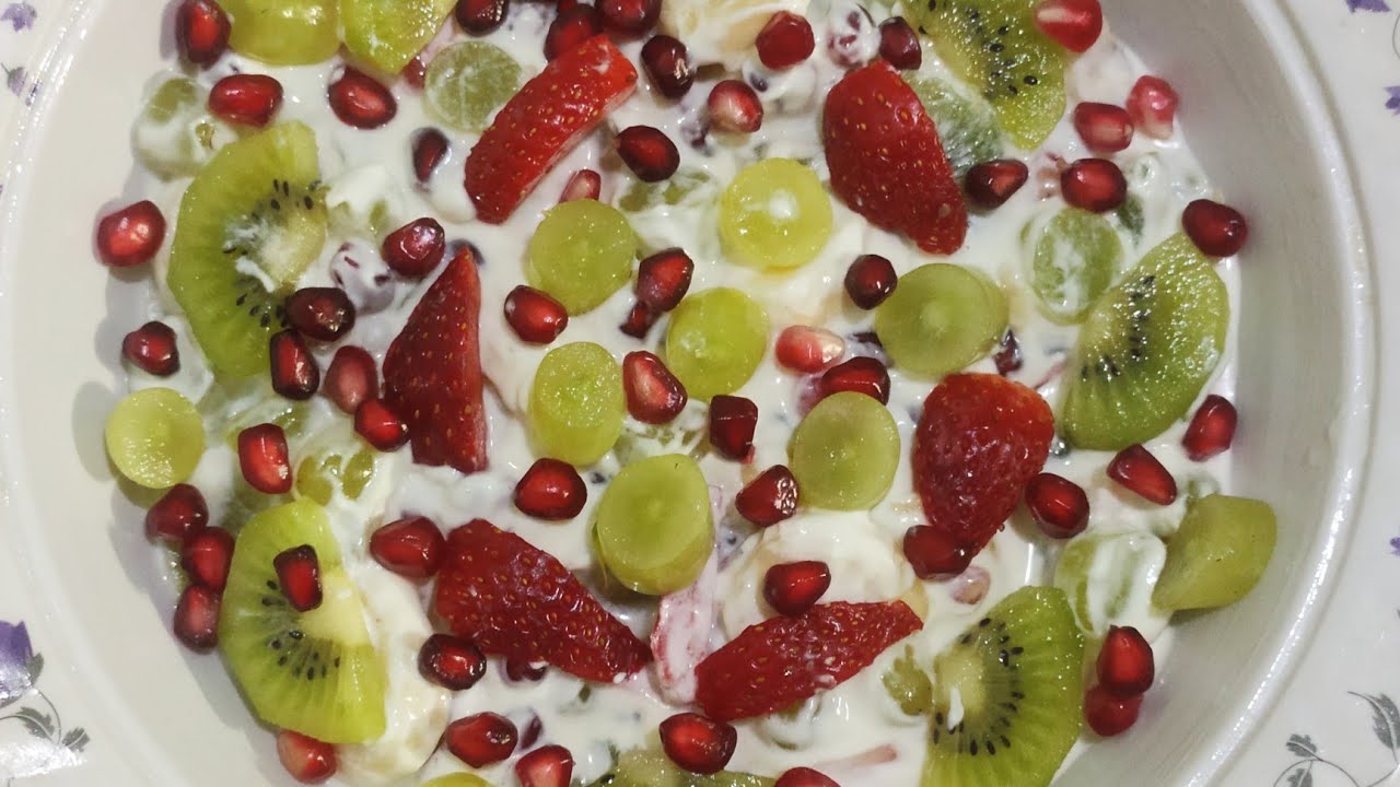 Instant Fruit Cream Desert | Fruit Salad Recipe| Creamy Fruit Salad ...