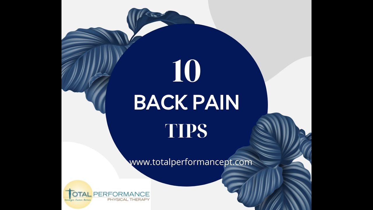 10 Tips For Back Pain Relief - YouTube