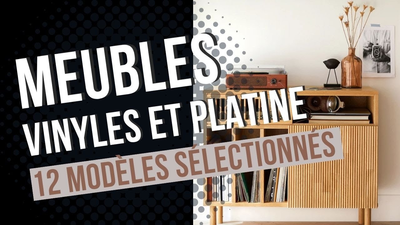 12 meubles vinyles pour sublimer votre tourne-disque - YouTube