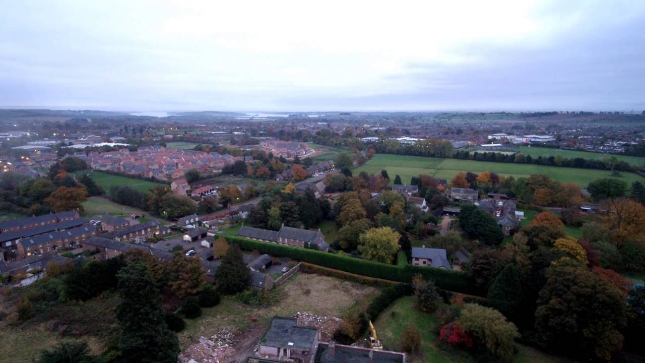 Aerial view of Oakham - YouTube