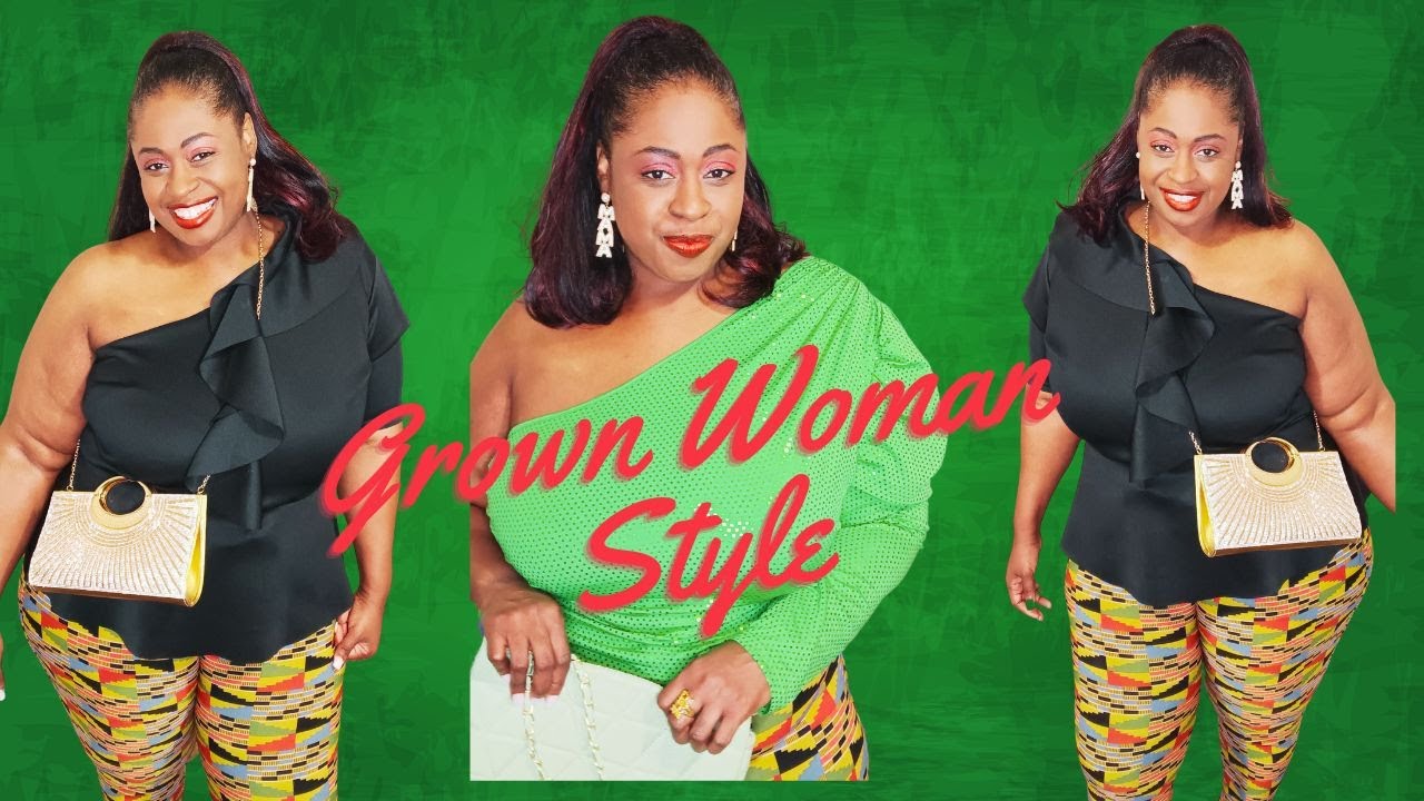 Let's style these pants girl! Plus Size Grown Woman Style! - YouTube