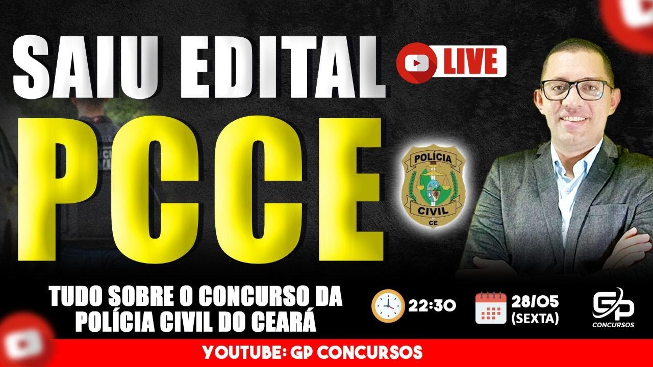 Concurso PCCE - Principais informações - YouTube