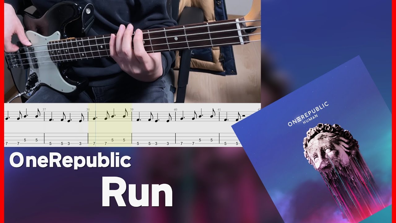 OneRepublic - Run [Bass cover] (+Tab) - YouTube