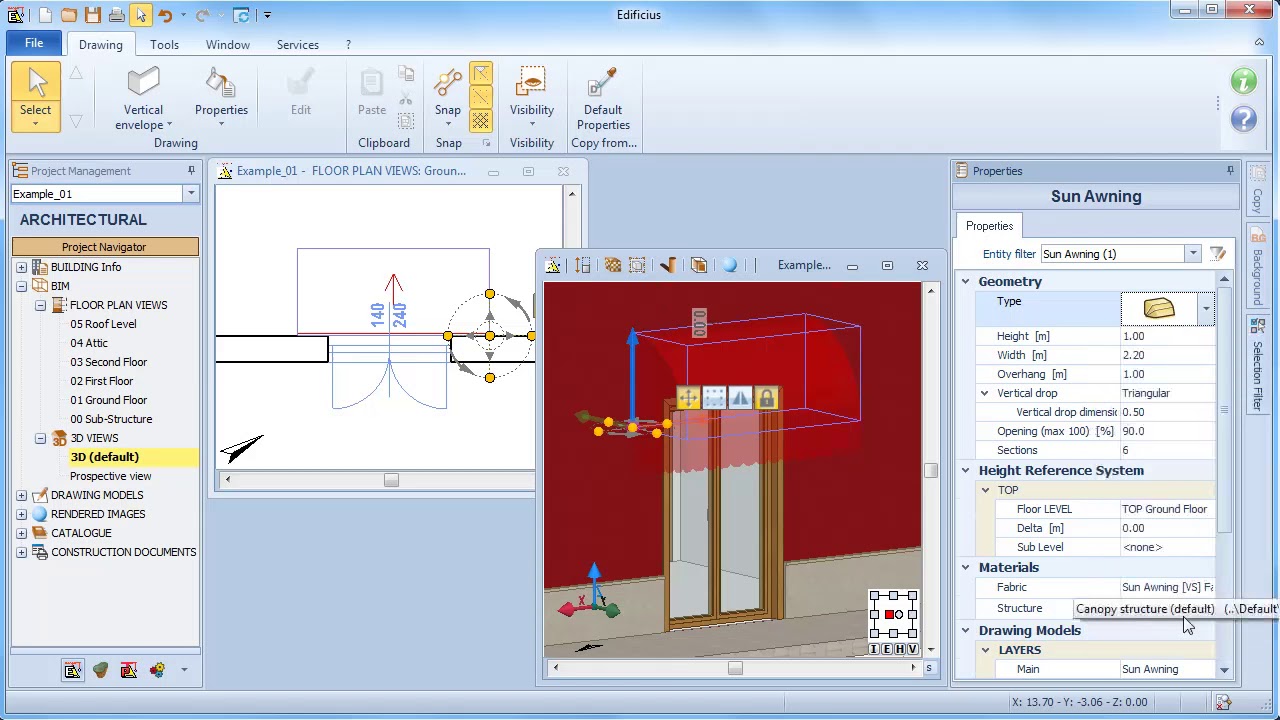 Tutorial de Edificius - Geometría del Toldo - ACCA software - YouTube