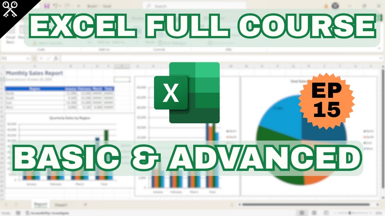 Excel Full Guide Ep 15: Every Button & Function Explained (Beginner to ...