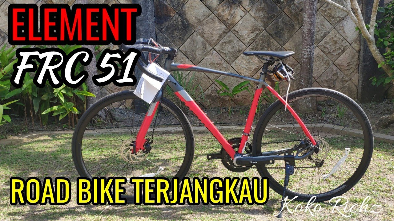 ELEMENT FRC 51 REVIEW SEPEDA ROAD BIKE 5 JTAN GROUPSET SHIMANO CLARIS ...