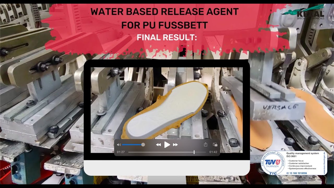 Water-Based Release Agent for Polyurethane Fussbett - YouTube