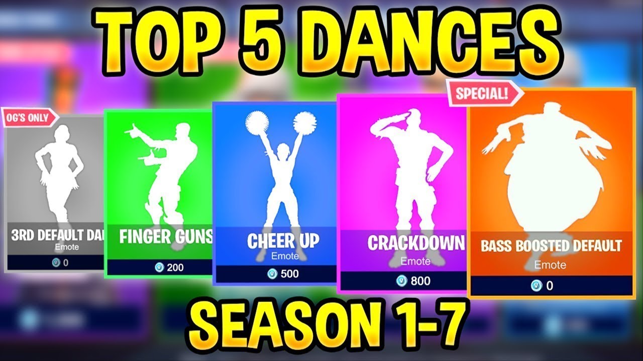 Top 5 Fortnight Dances - YouTube