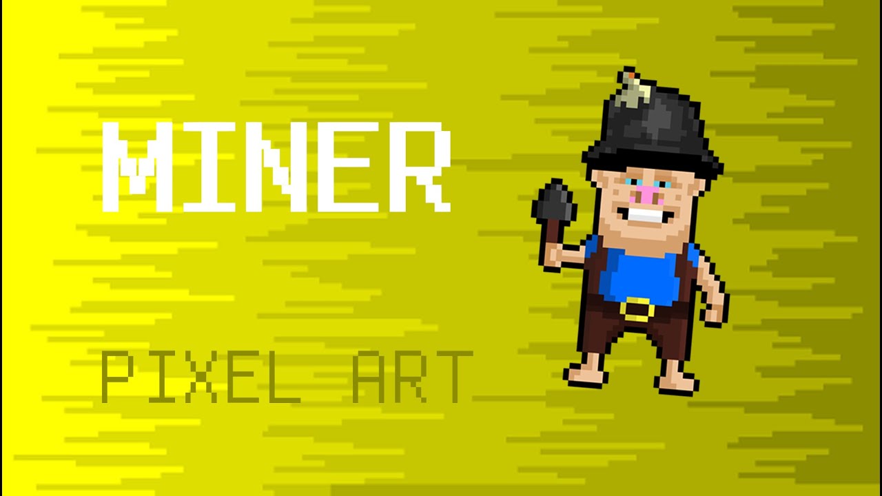 Miner Pixel Art | Pixelist - YouTube