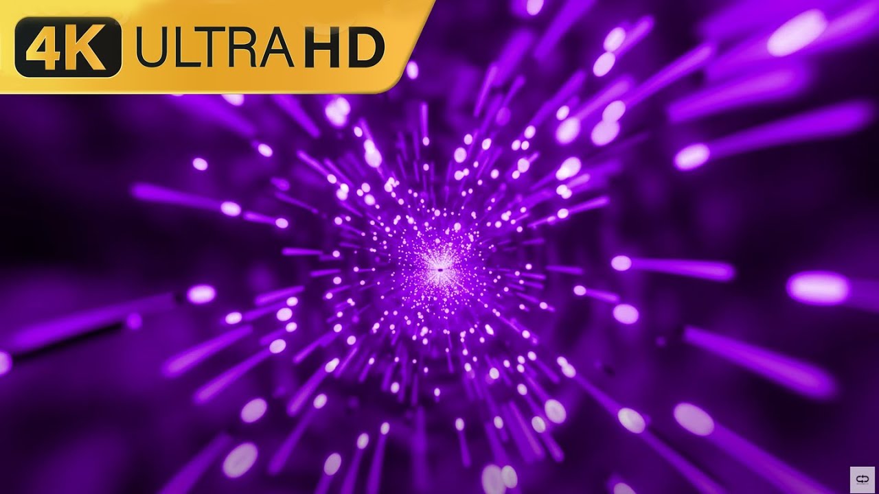 7 hours 4k OLED Sparking Lights Abstract Metallic purple color Relaxing ...