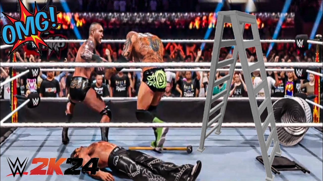 Randy Orton VS Batista VS Shawn Michael || Ladder Match || For ...