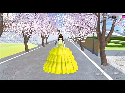 How to play as Belle Disney Princess | Easy Tutorial | Sakura School Simulator princess dress 👗
