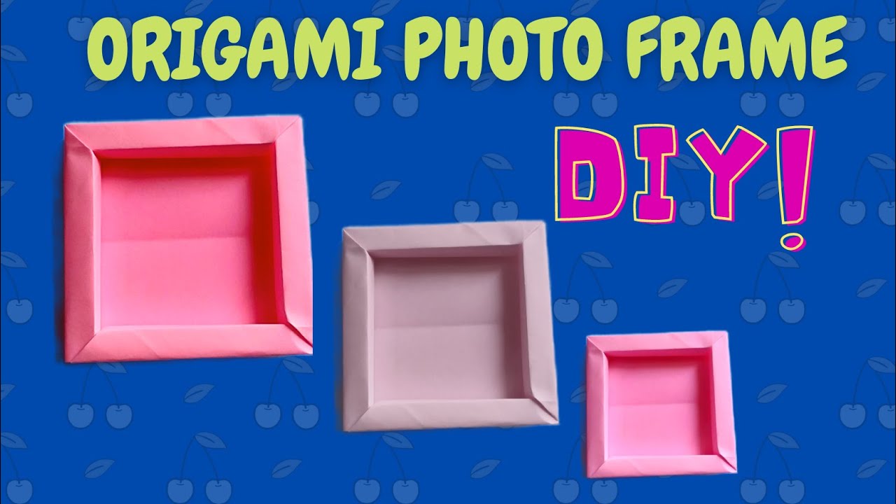 Origami Photo Frame - Paper Photo Frame 3D Easy - YouTube