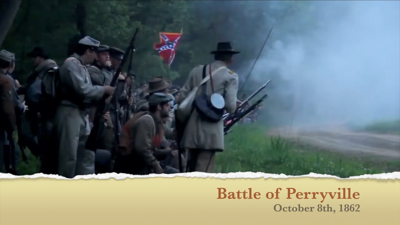 1862-76 Battle of Perryville October 8 1862 - YouTube